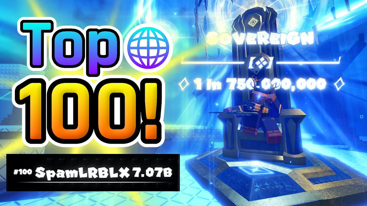 I Rolled Sovereign And Reached TOP 100! | Roblox - Sol's RNG - YouTube
