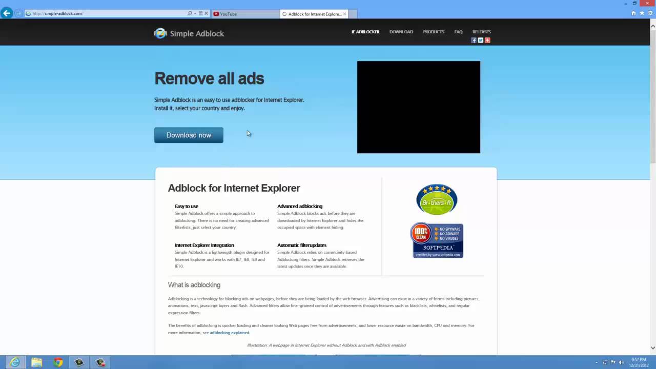 How to NOT have ads on Internet Explorer (Any Version) - YouTube