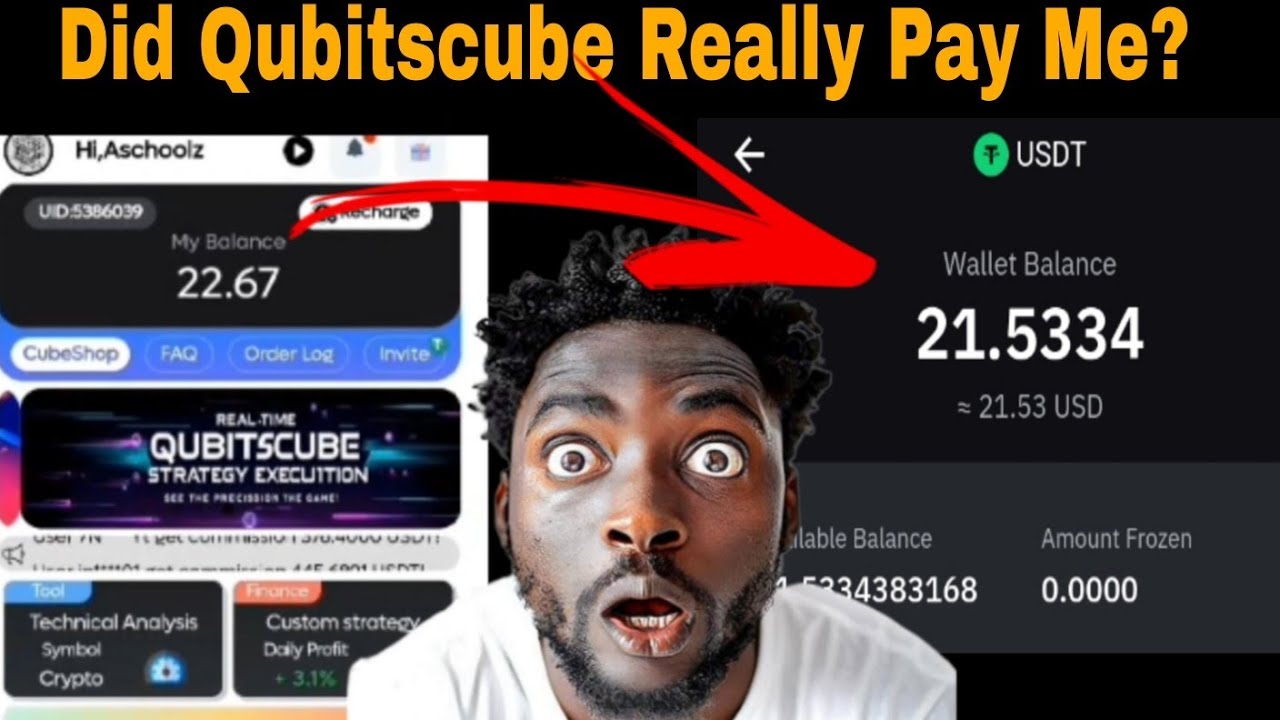 Qubitscube Withdrawal Proof || How to Withdraw on Qubitscube App • Is ...