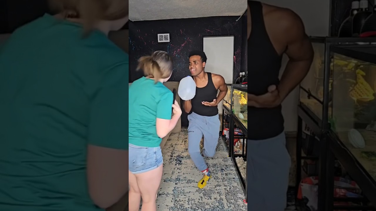 OMG THE WATER JUG! 😂 #couplesgoals #couples #relationships #shortvideo ...
