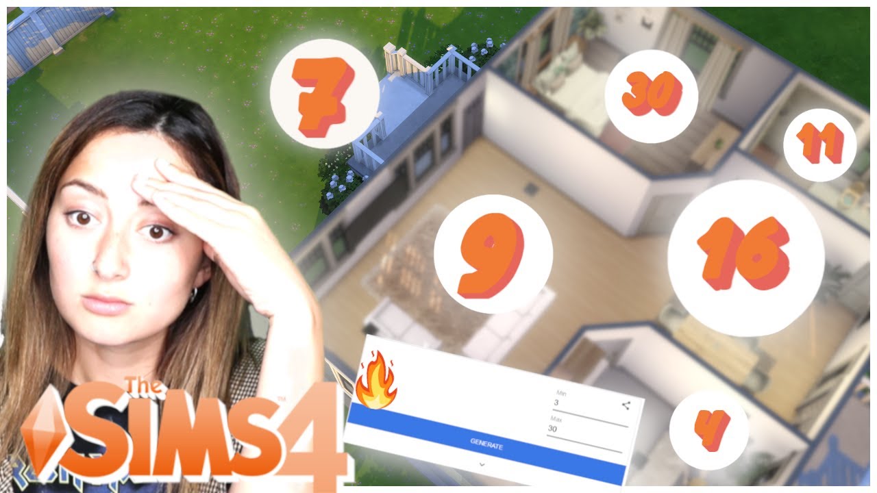 I let a number generator decide my build in the sims 4! Every room is a ...
