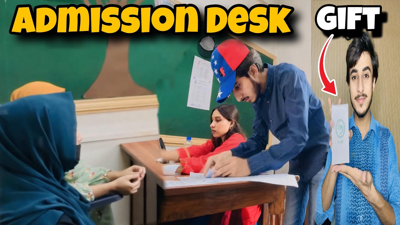 Admission Desk in University of Agriculture | Gift from Dean - YouTube