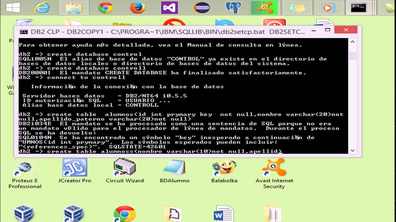 crear base de datos en db2 Express c - YouTube