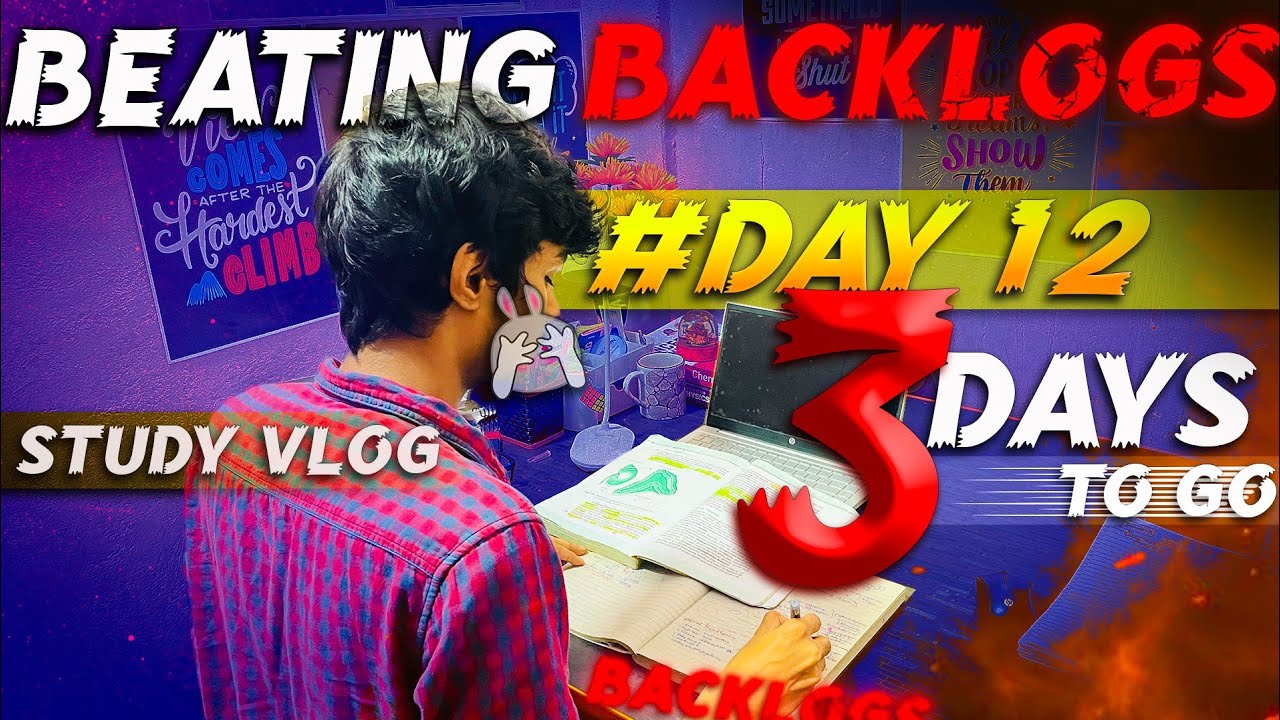*BACKLOGS BREAKDOWN* #Day 12 || Study vlog || How to Clear BACKLOG # ...