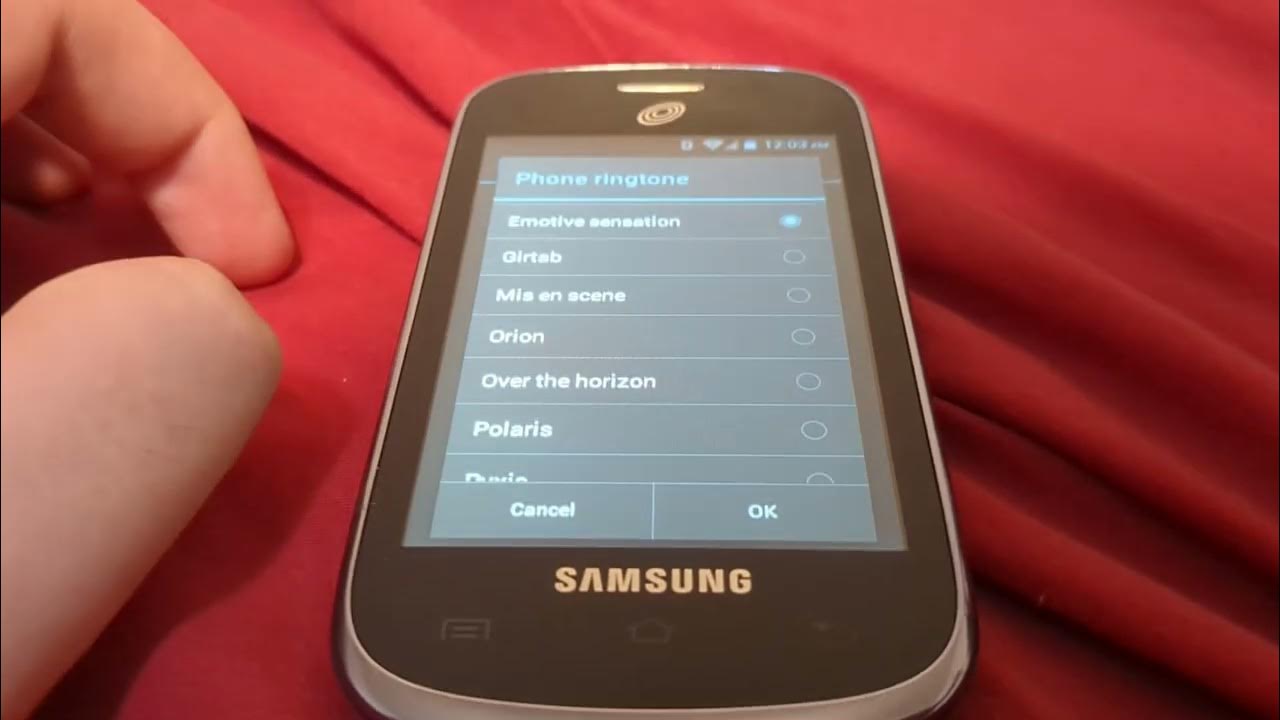 Samsung SCH-S738C (TracFone) - Ringtones - YouTube