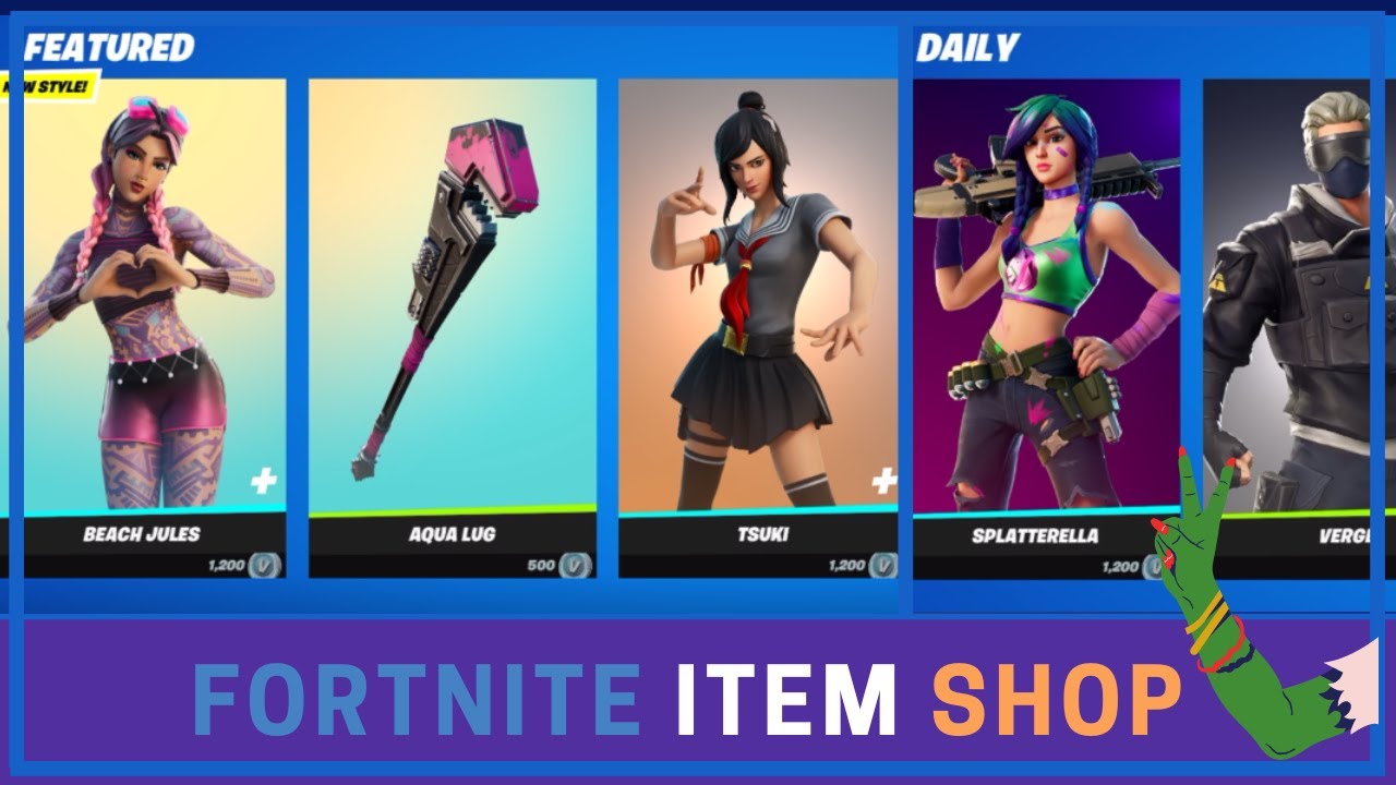 Get the new style Beach Jules outfit now! Fortnite Item Shop July 11 ...
