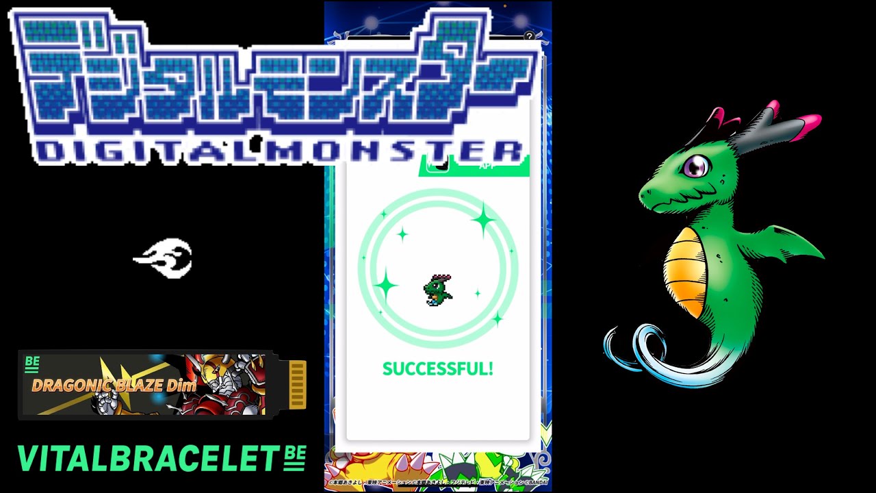 DIGIMON Vital Bracelet BE - BEBYDOMON || BEMemory Dragonic Blaze DiM ...