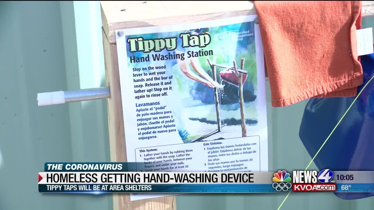 Homeless getting hand-washing device - YouTube