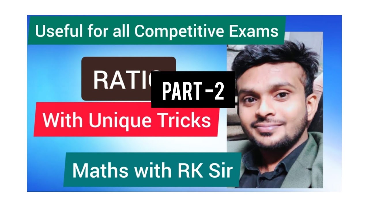 ratio and proportion with unique methods by rk classes || - YouTube