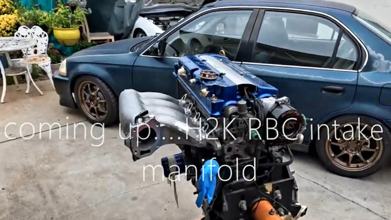 K2H, K20 RBC intake manifold episode preview. - YouTube