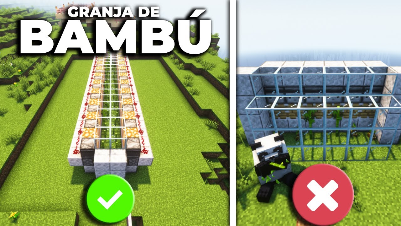 Granja de BAMBÚ FÁCIL para Minecarft 1.21 |Java y Bedrock|🟢 - YouTube