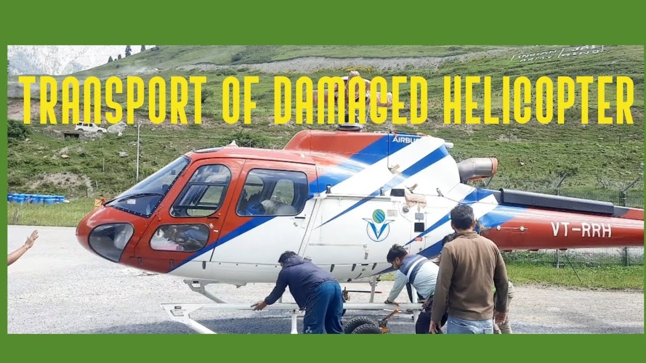 Helicopter on Road | How to shift damaged Helicopter to Service Centre ...