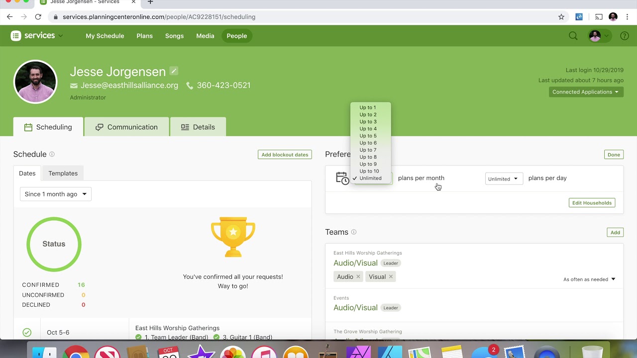 How to Block Out Dates and Set Preferences - YouTube