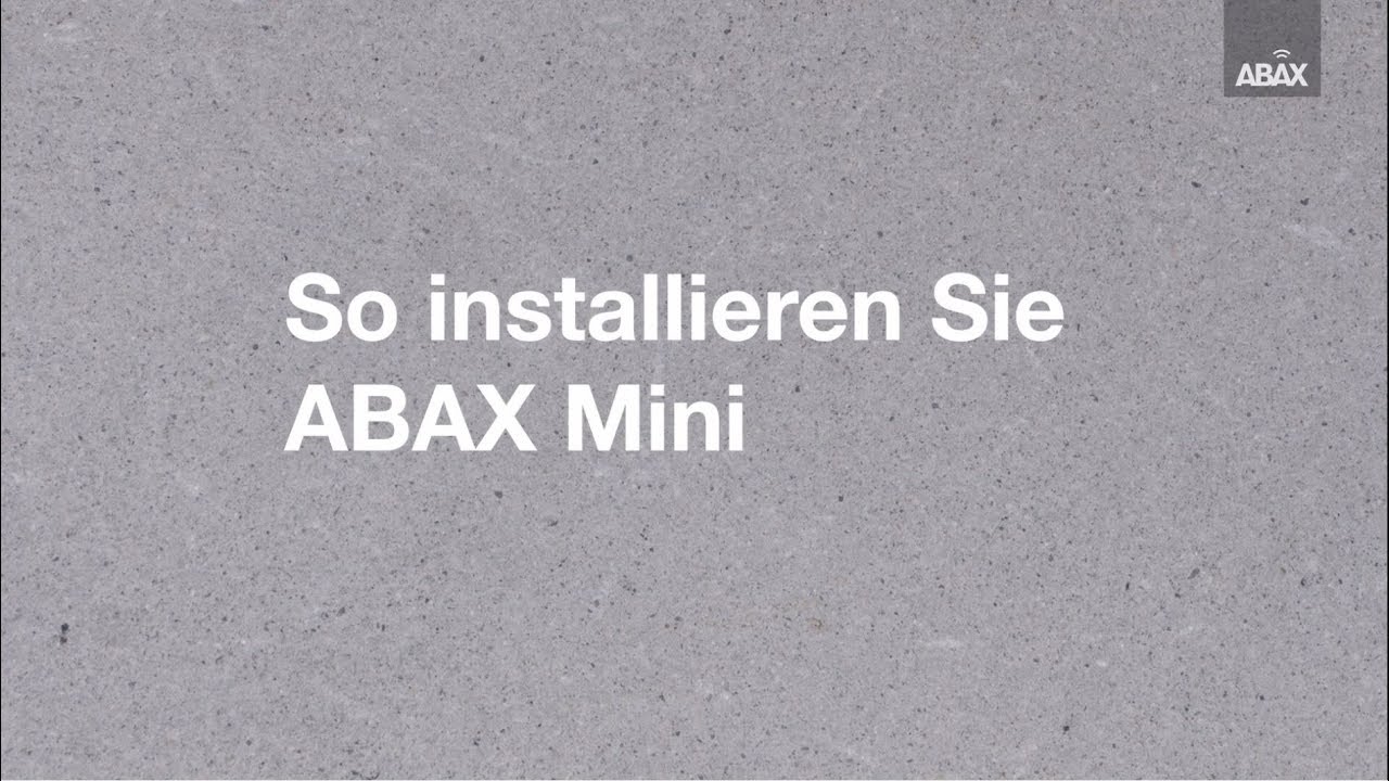 So installieren Sie ABAX Mini - YouTube