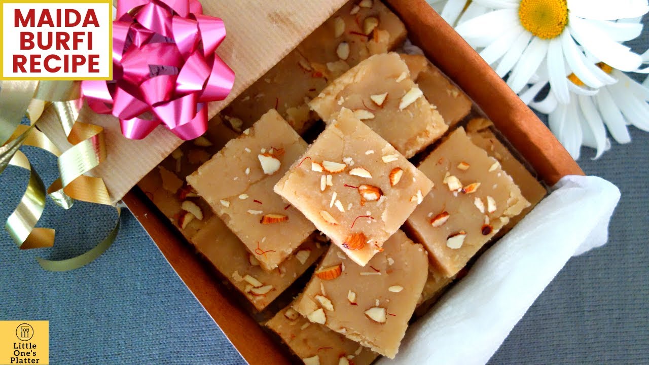 Maida burfi without ghee || 15 minutes recipe for all festive occasion ...