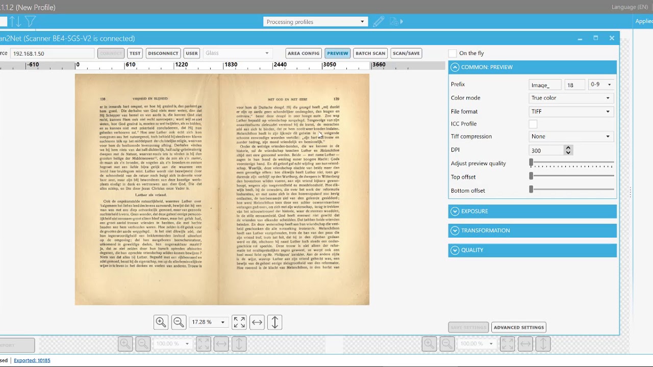 Scan with automatic crop/deskew-function - YouTube