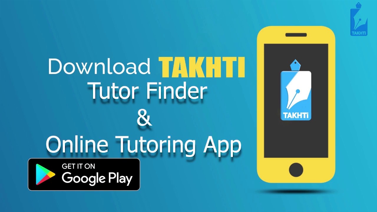 Takhti- Best Tutor Finder App | Online Tutoring Platform India - YouTube