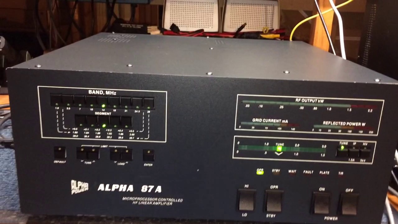 Alpha 87A output power demonstration - YouTube