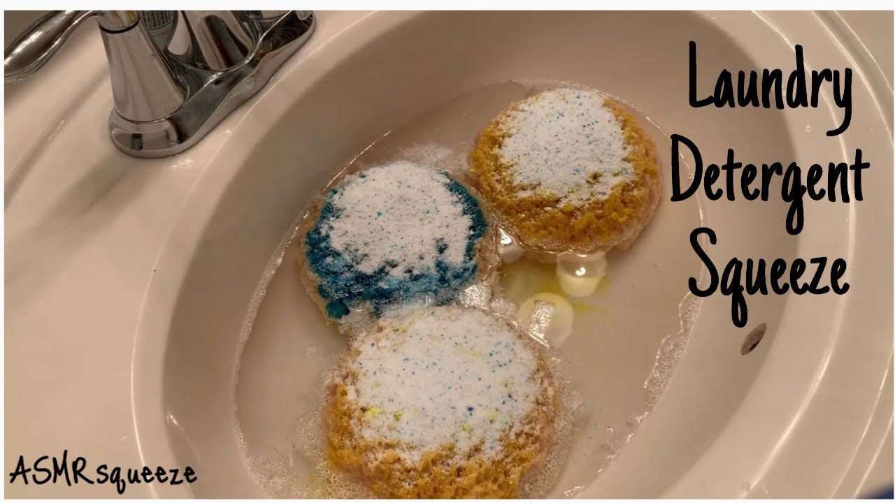 Laundry Detergent Sudsy Squeeze/ASMRsqueeze - YouTube