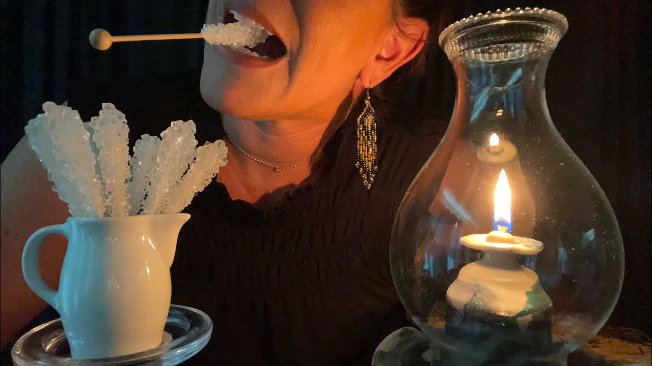 “Crunchy” Sugar Stick candy ASMR + Hurricane 🌀 update! - YouTube