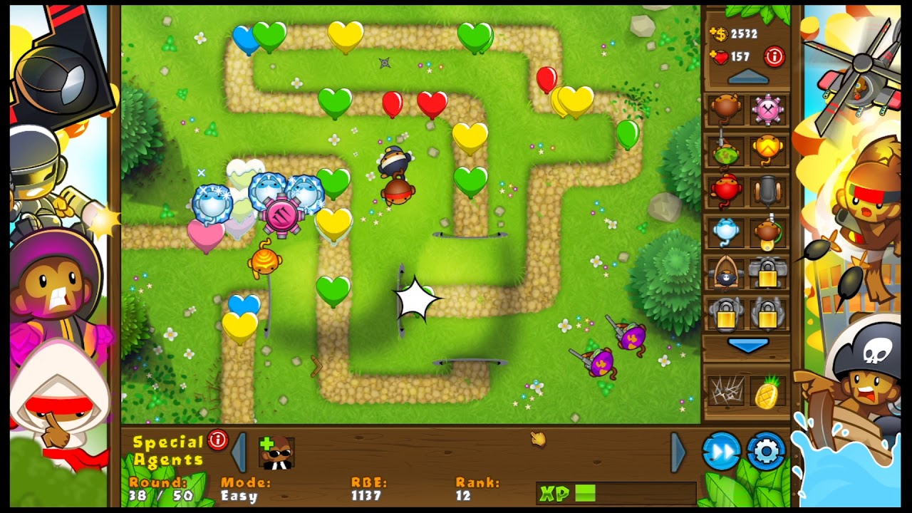 Bloons Tower Defense 5 Monkey Lane easy mode - YouTube