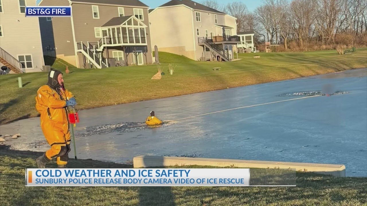 Tips on ice safety after child pulled from frozen pond - YouTube