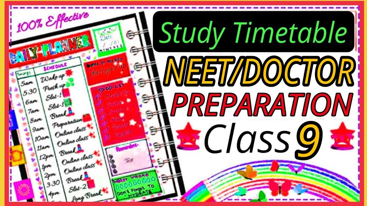 How to Start Neet Preparation from Class 9 | Study Timetable | Hamari ...