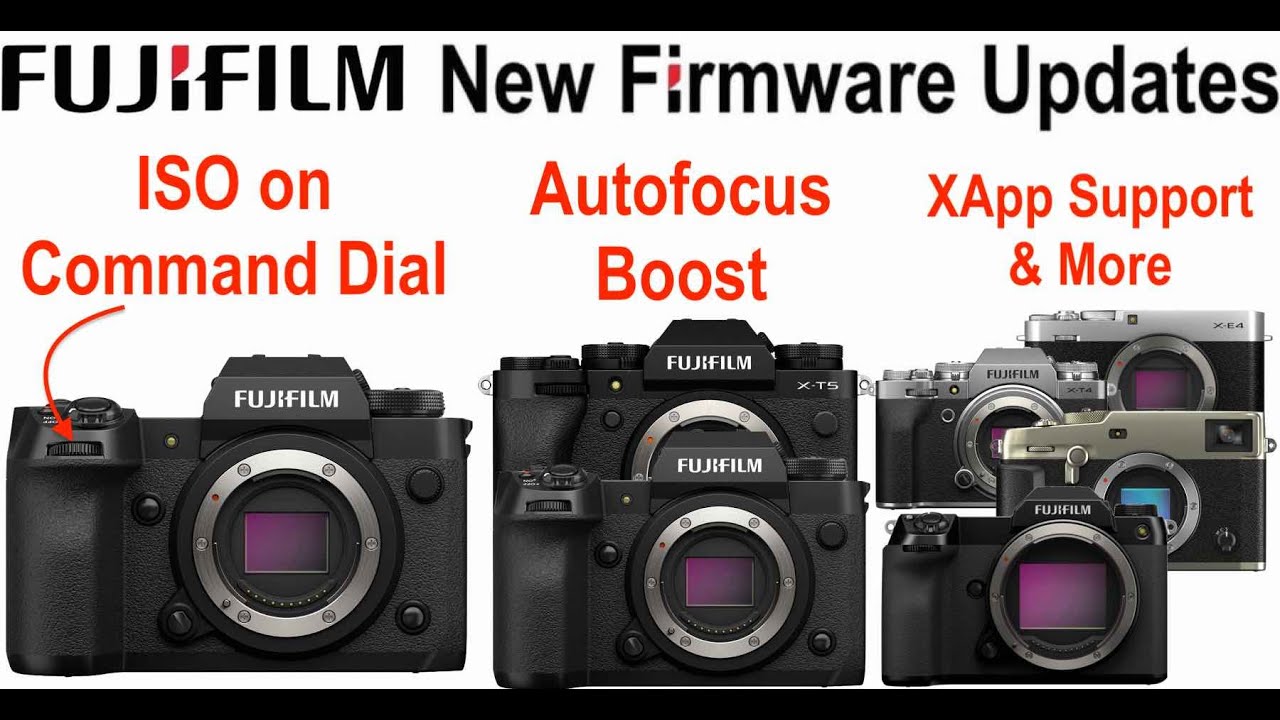 New Firmware for 13 Fujifilm X/GFX Cameras - YouTube