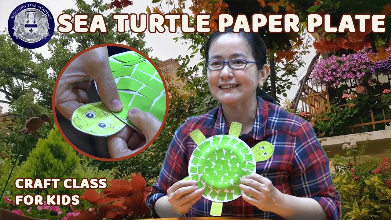 SEA TURTLE PAPER PLATE || MSA CRAFT CLASS - YouTube