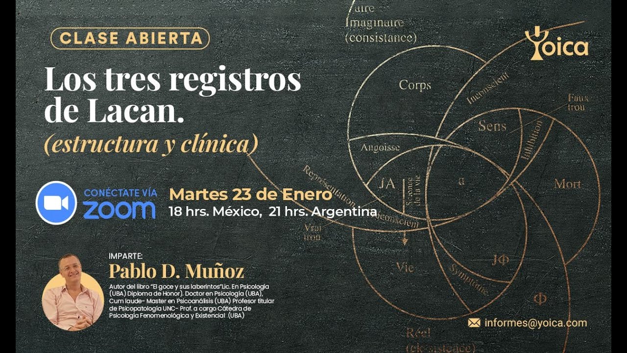 Clase Abierta. Los tres registros de Lacan. Estructura y Clínica ...