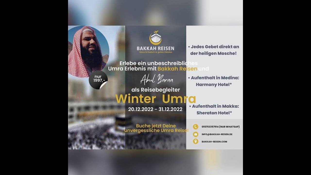 Umrah im Dezember mit Abul Baraa - YouTube