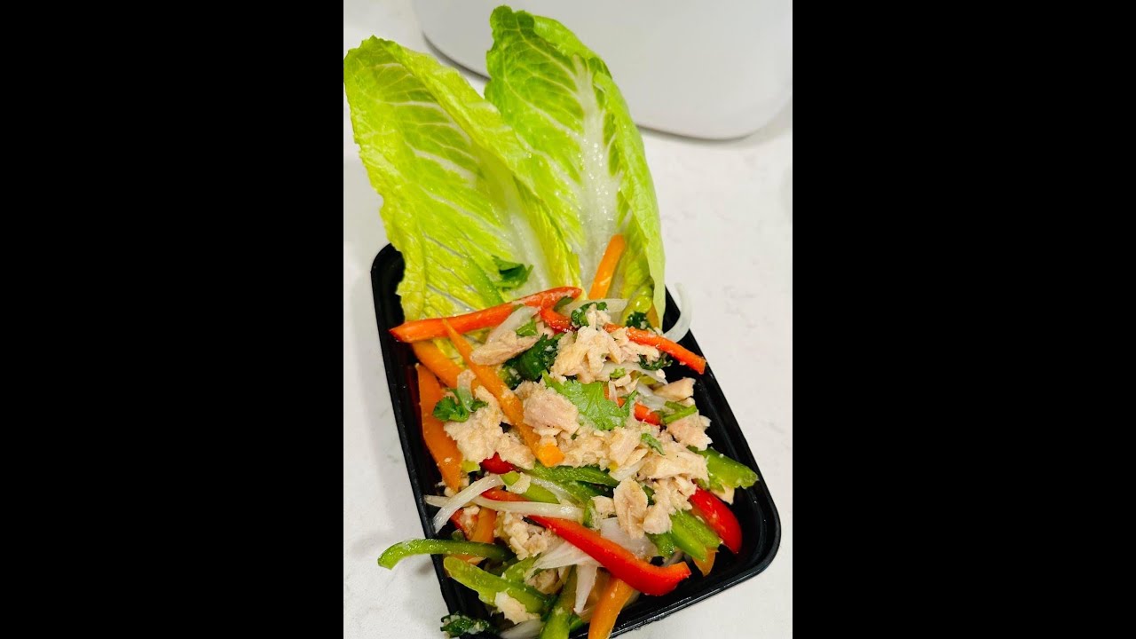 Best Tuna Larb Salad. No cooking No fish sauce. - YouTube