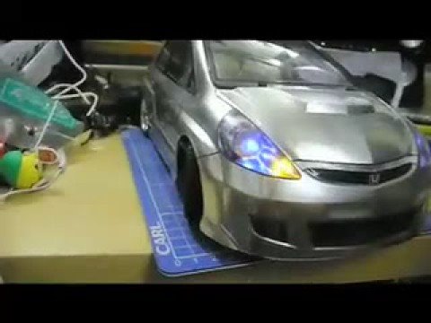 RC Fit with 3Racing Led - YouTube