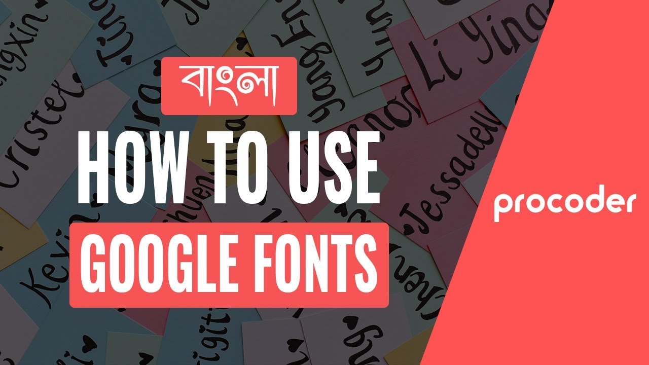 How To Use Google Fonts | Bangla - YouTube