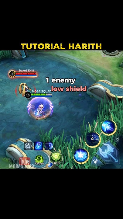 Harith tutorial shield by moba squad 😱 - YouTube