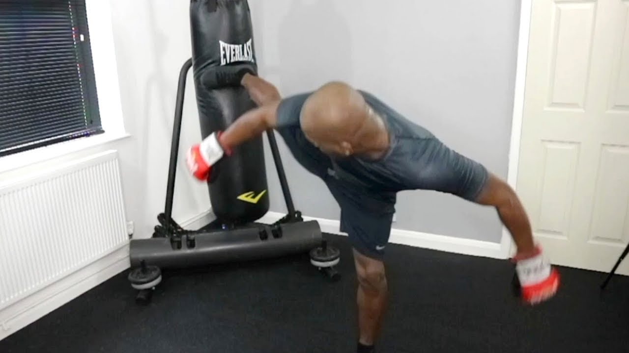 Boxing Bag Kick Exercise # 2 - YouTube