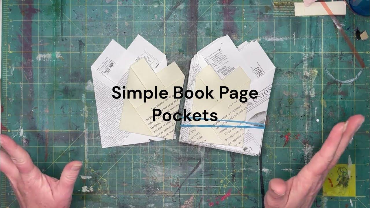 Simple Book Page Pockets - YouTube