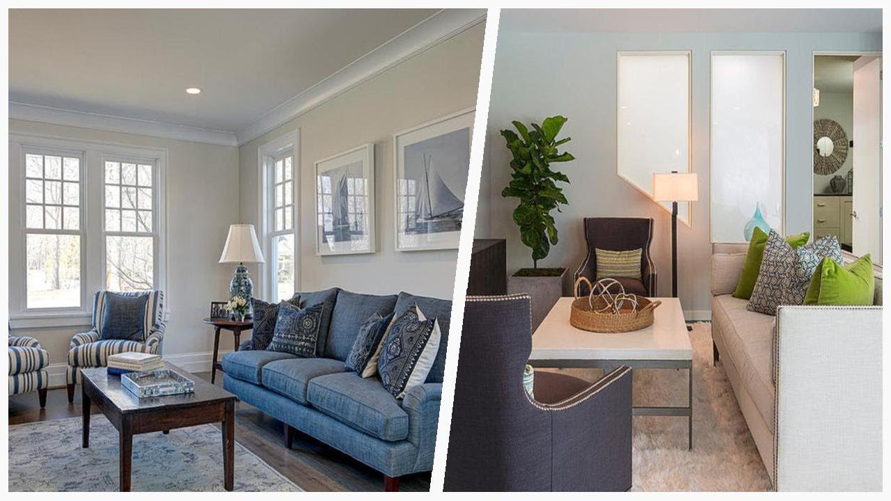 75 Small Transitional Family Room Design Ideas You'll Love - YouTube