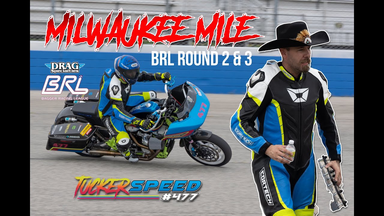 Bagger Racing League Round 2 & 3 - Milwaukee Mile - YouTube