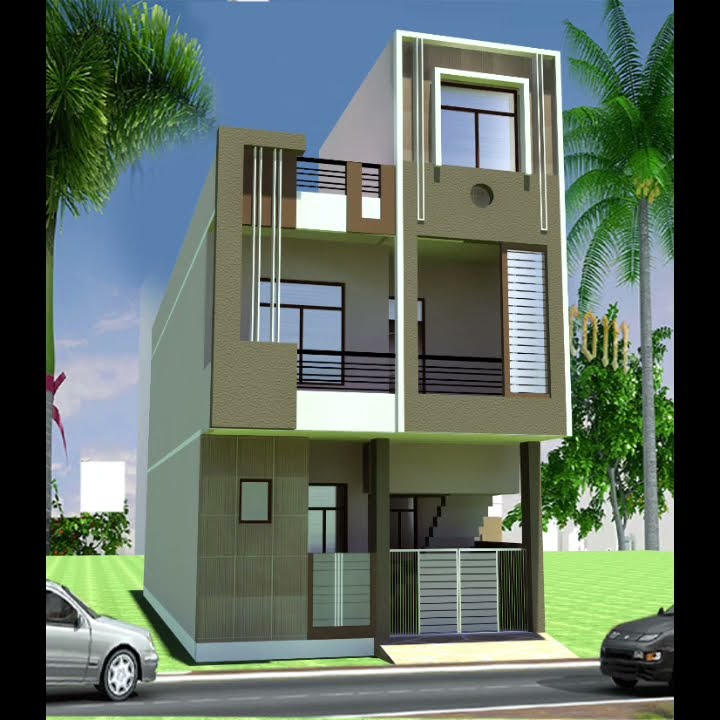 17x50 house design latest front elevation design ideas - YouTube