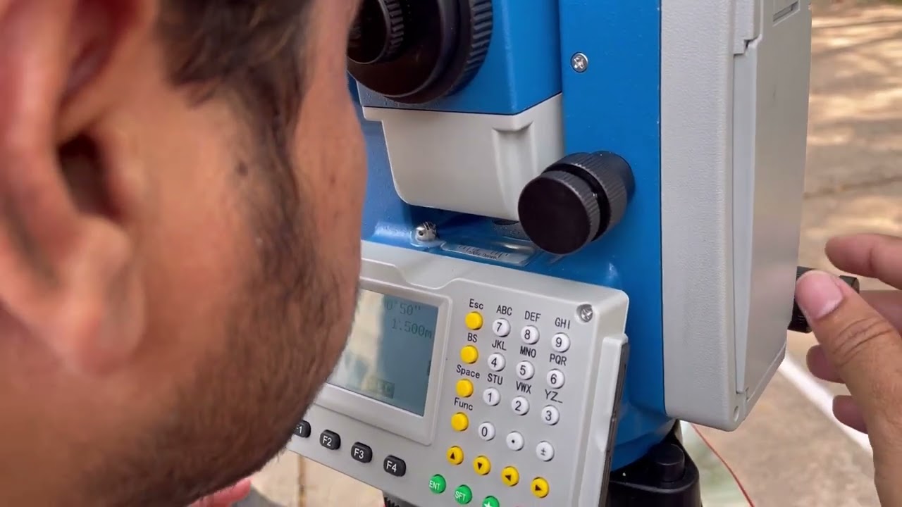 Collecting Field Data in Total Station & Exporting Data into Autocad ...