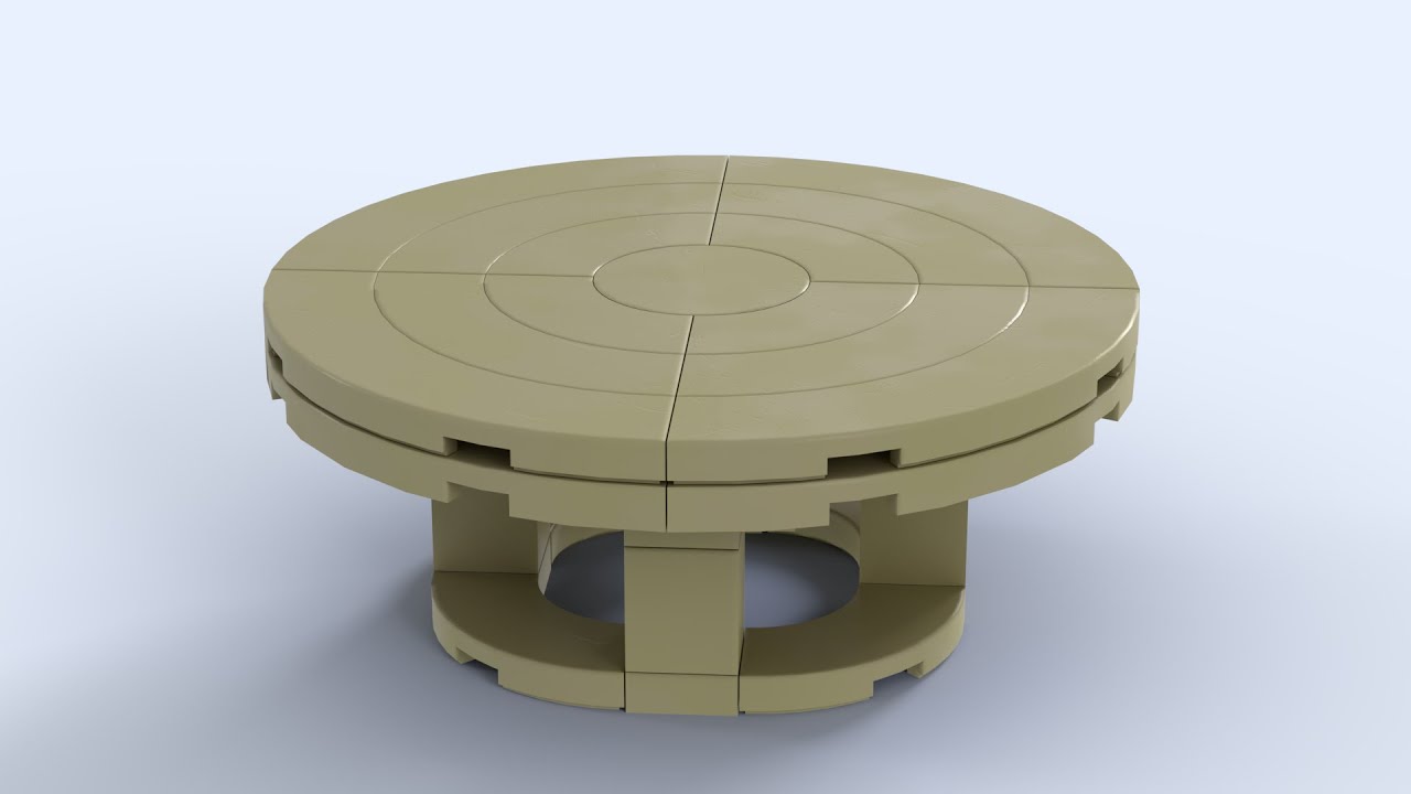 Lego Round Table MOC (539) - YouTube