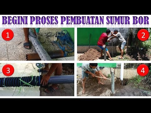 Tahap demi tahap proses pembuatan sumur bor tradisional - YouTube