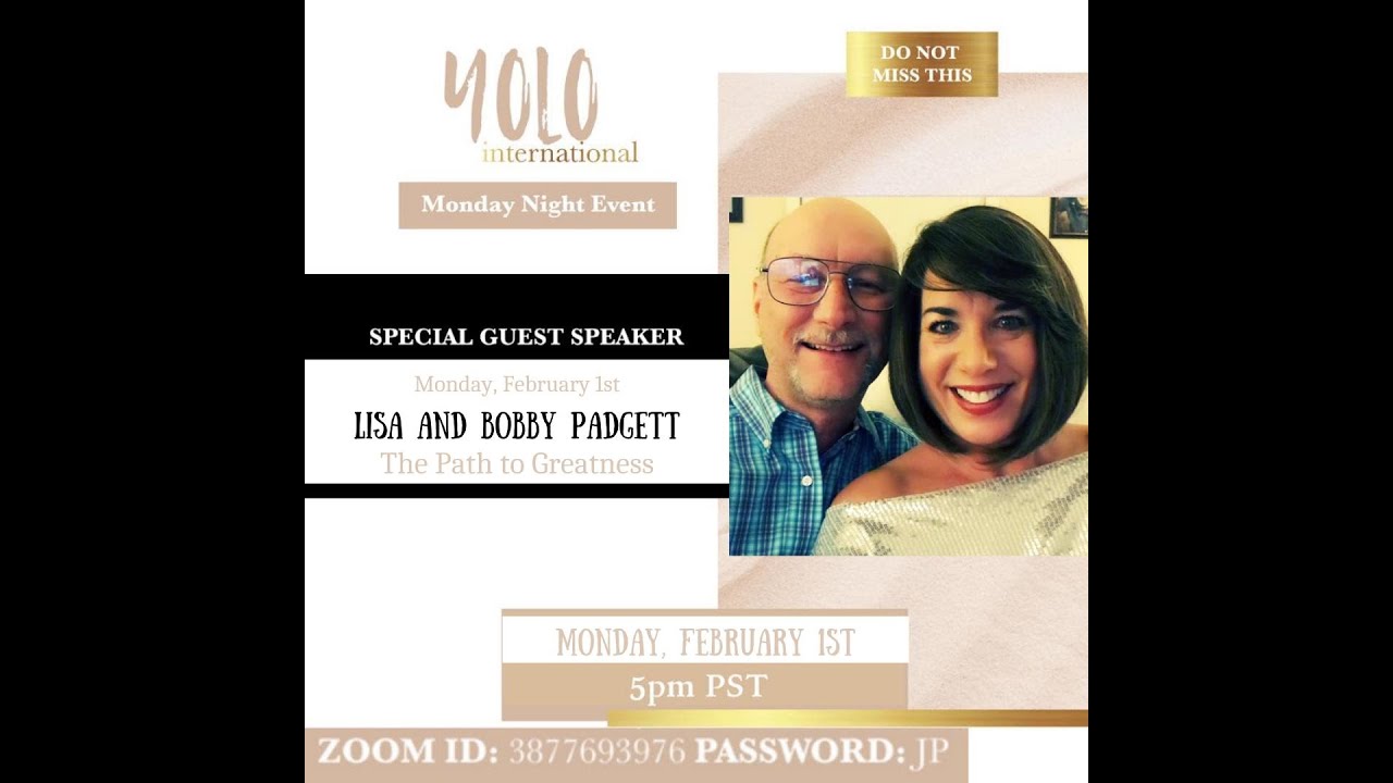 Lisa and Bobby Padgett - The Path to Greatness - YouTube