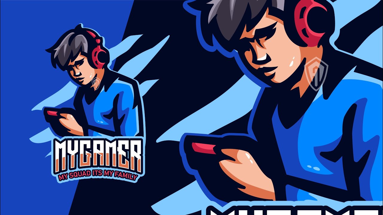 Draw sketch esports logo style from your face - YouTube