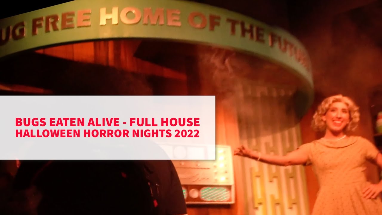 SPOILERS Walk Inside! | Bugs Eaten Alive Haunted House @ Universals ...