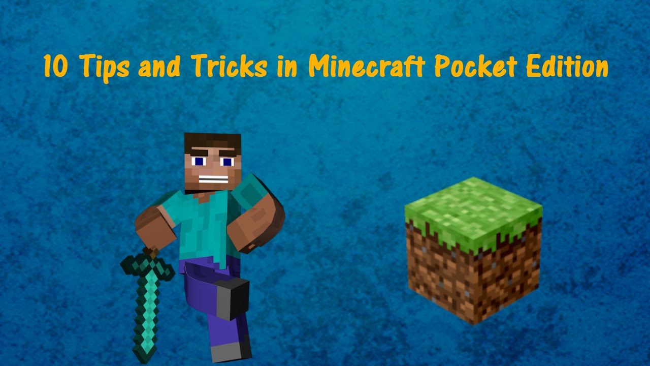 10 TIPS AND TRICKS in Minecraft PE - 2015 - YouTube
