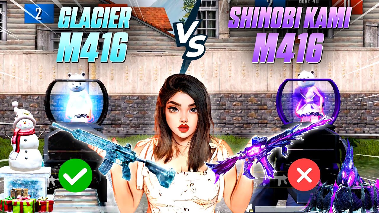 Glacier M416 Vs Shinobi Kami M416 🔥 - Detailed Comparison | Best M416 ...