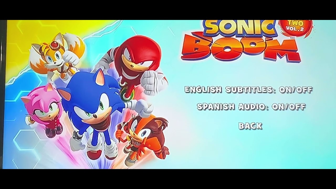 Sonic Boom Disc 2 Menu Walkthrough - YouTube