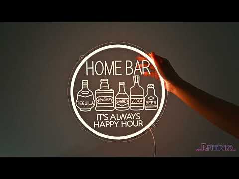 Britrio Home Bar Neon Bar Sign Bar Pub Man Cave Beer Wine Wall Art Decor Sign Kitchen Dinning Room